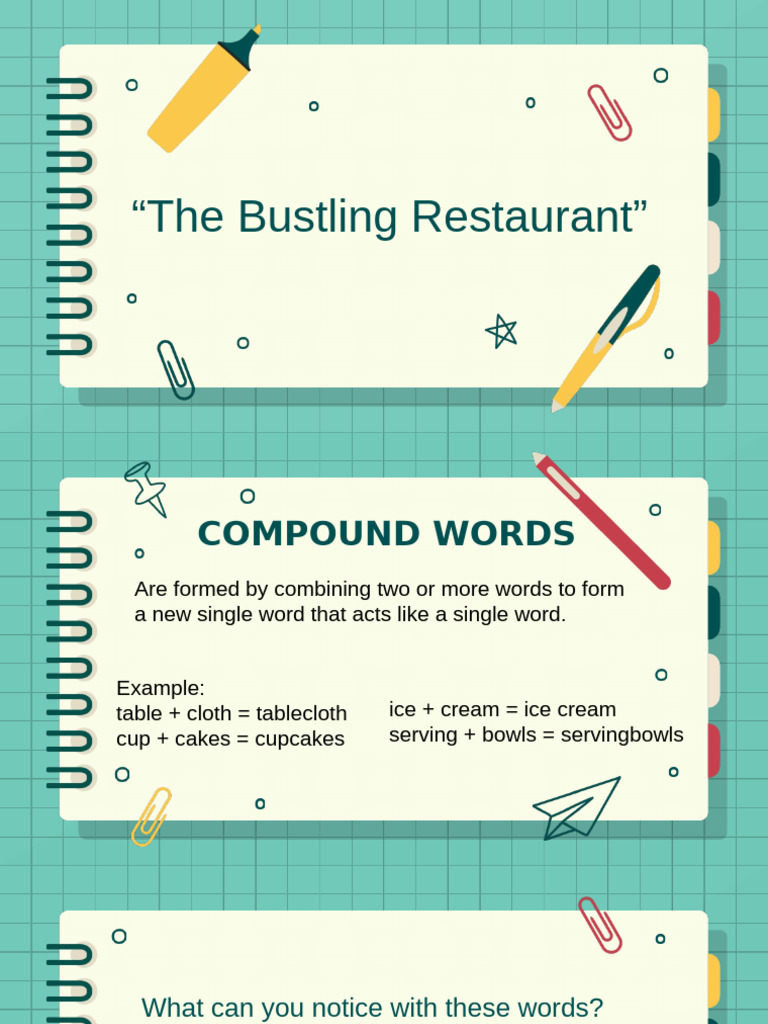 Q3 Q4 - Compound Words and Sentence | PDF | Syntax | Linguistics
