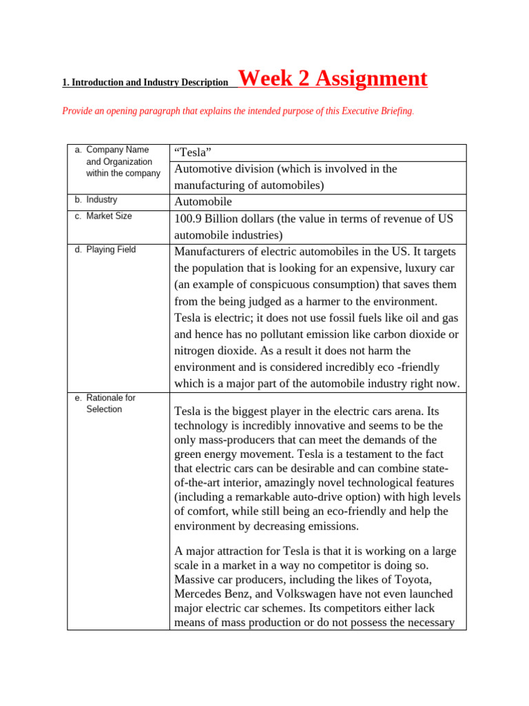 Assignment 2 | PDF | Car | Electric Car