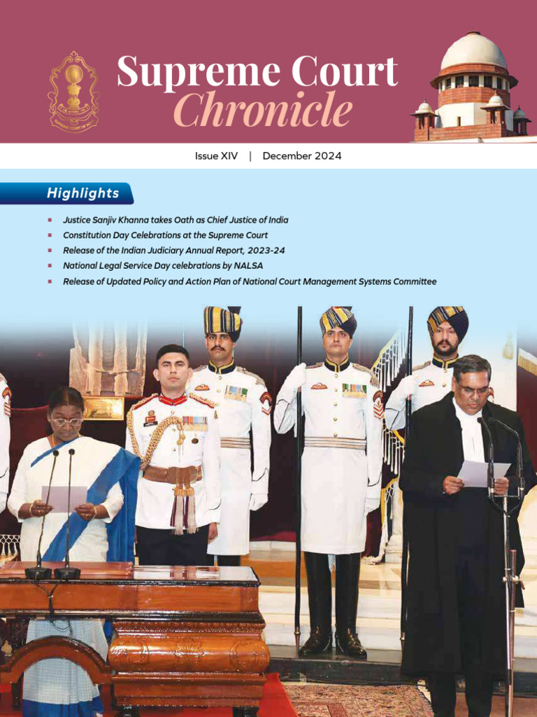 Supreme Court Chronicle - Dec 2024 | PDF | Supreme Court Of India ...