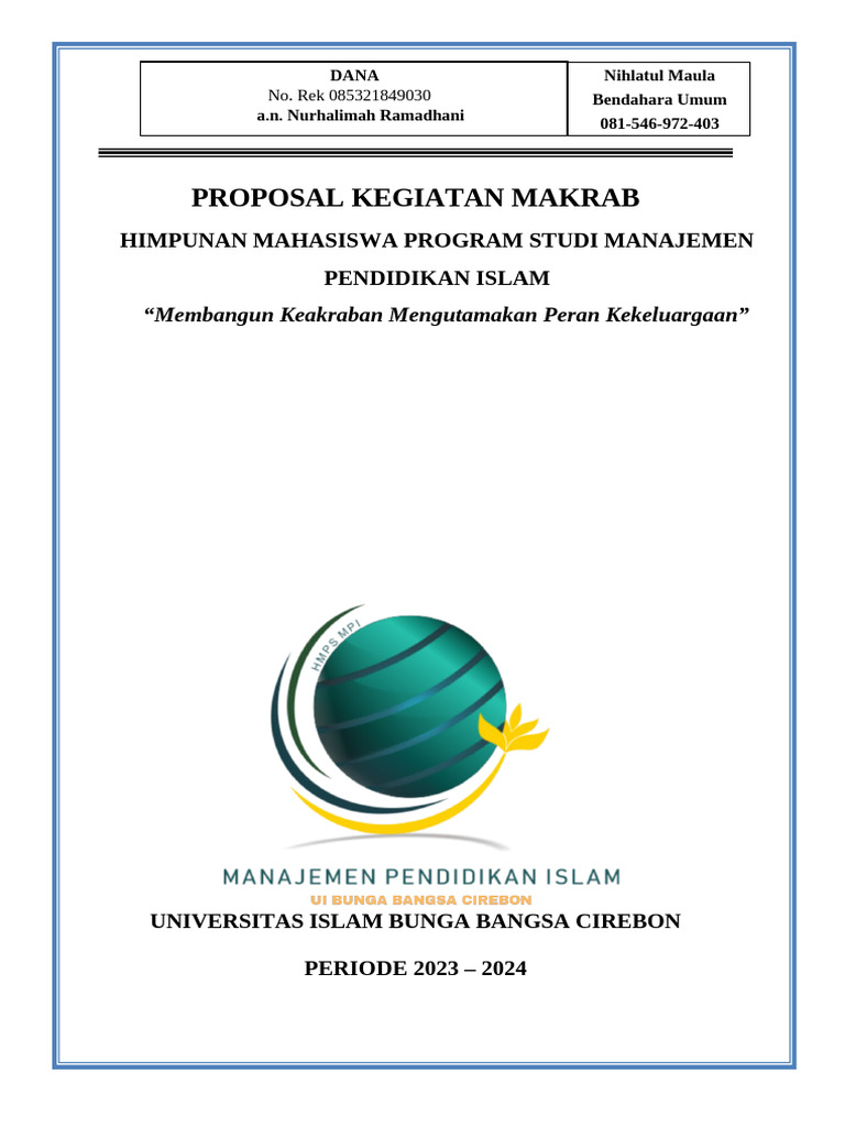 PROPOSAL MAKRAB REALL (AutoRecovered) | PDF