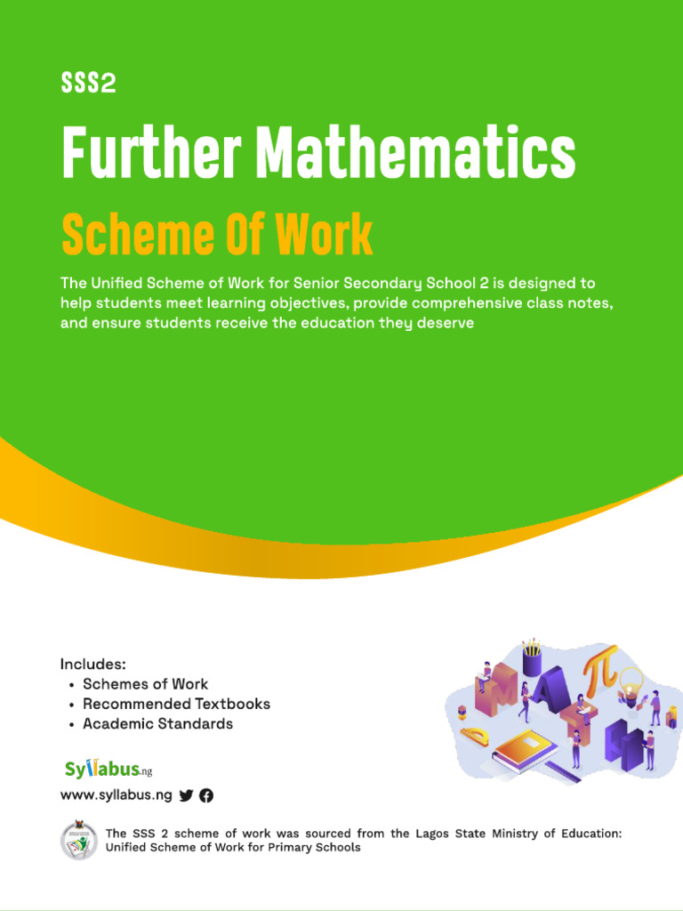SS2 Further Mathematics Scheme of Work | PDF | Trigonometric Functions ...