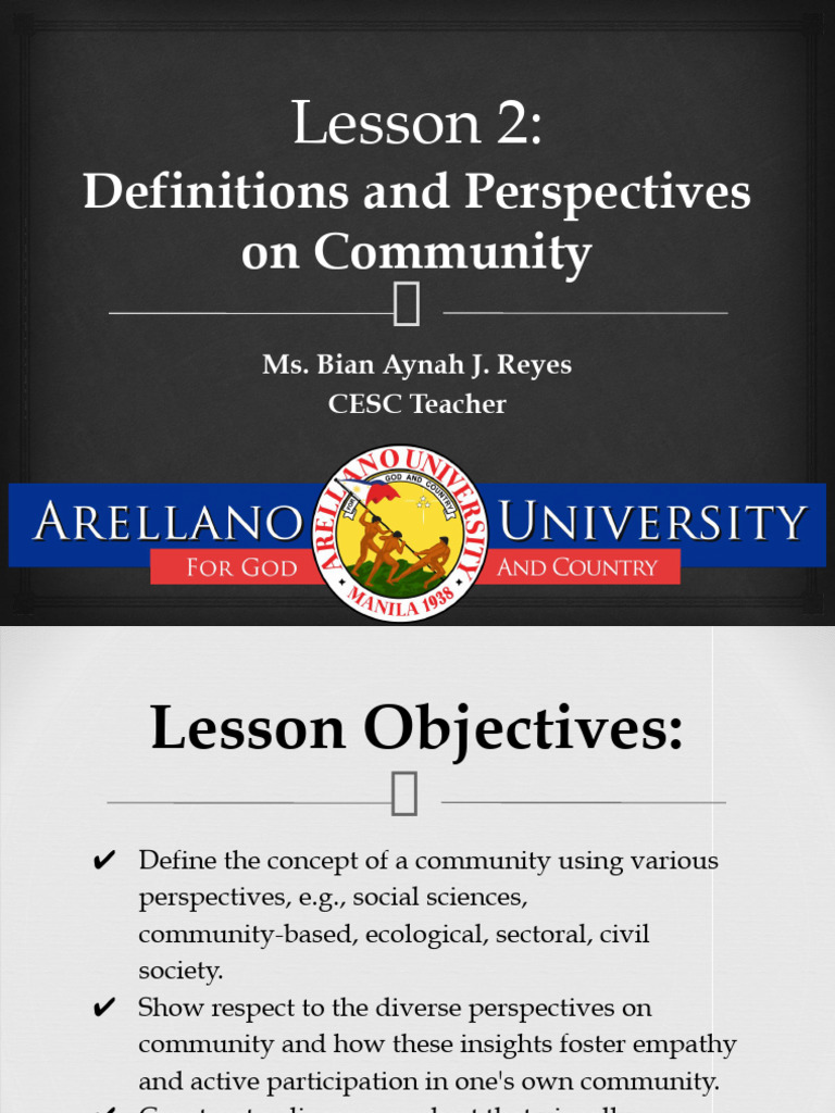 Unit 1 Chapter 1 Lesson 2 | PDF | Community | Social Sciences