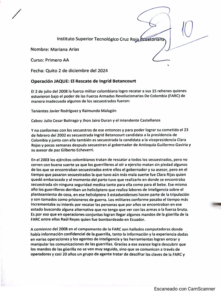 Operación JAQUE | PDF