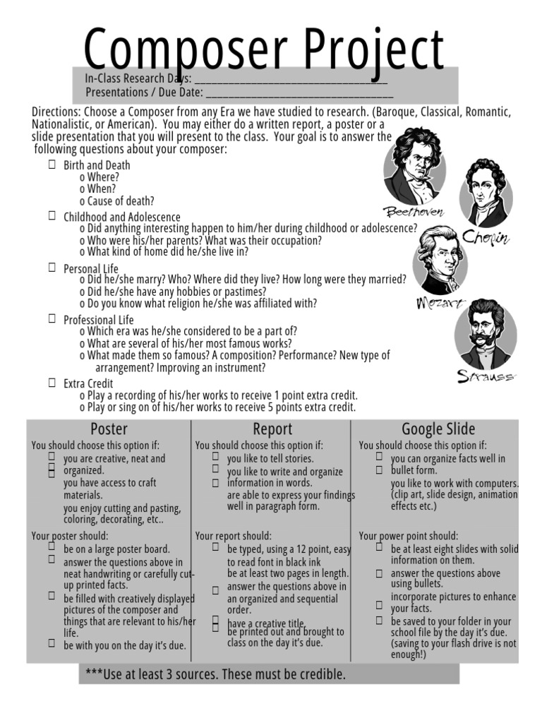 ComposerProjectforMiddleSchool PDF | PDF