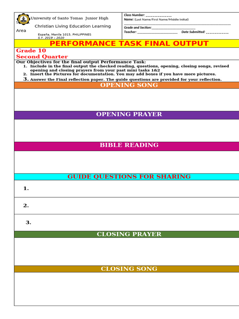 Performance Task Final Output Paper 3 | PDF