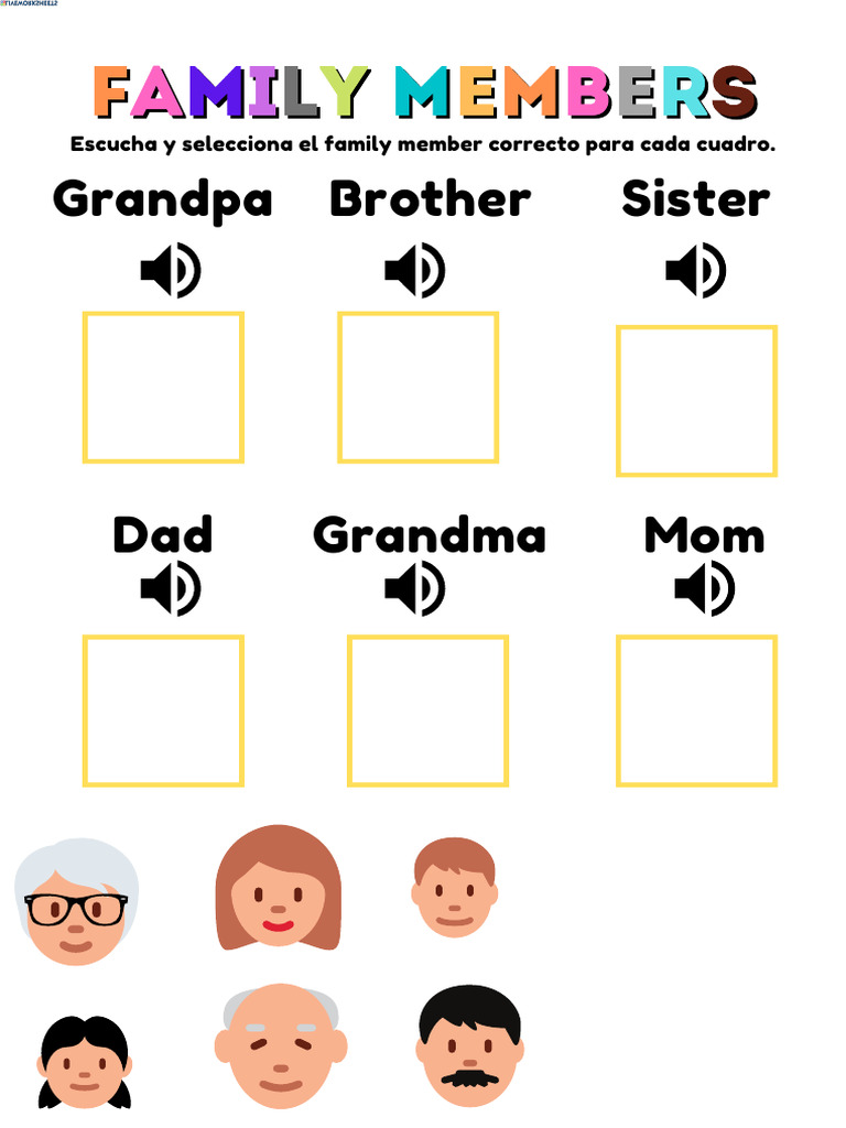 Family Members Cut Outs | PDF