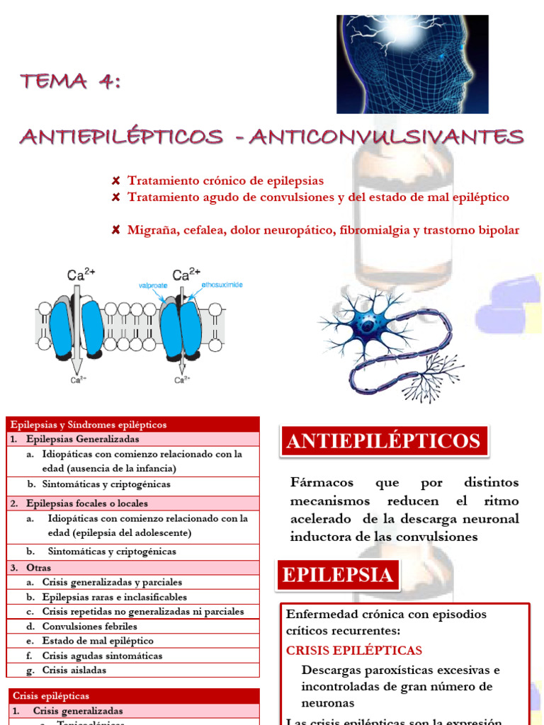 T04 Antiepilã Pticos-St | PDF | Epilepsia | Receptor Nmda