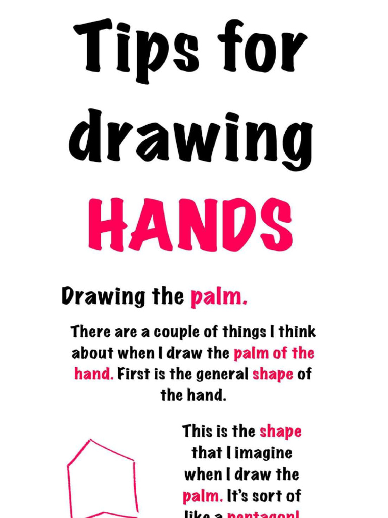 Tips For Drawing Hand | PDF
