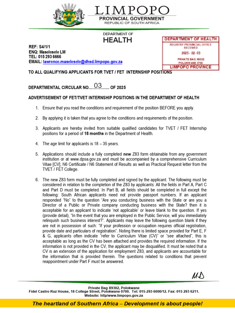 Departmental Circular No 3 of 2025 | PDF