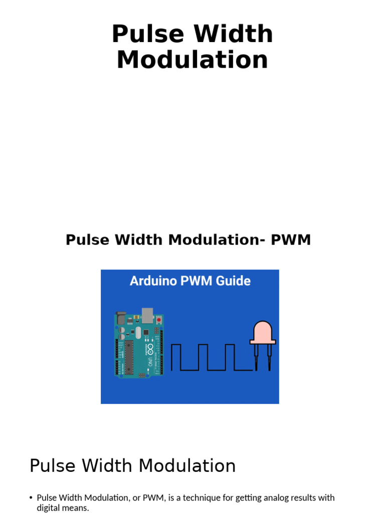 Pulse Width Modulation | PDF