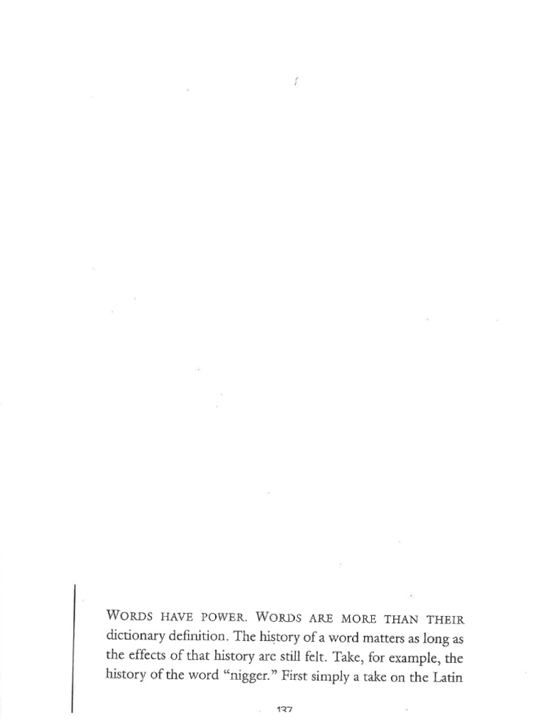 wHY Can't I Say The N Word by Ijeoma Olou EXCERPT | PDF