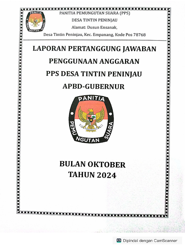 LPJ Pps Tintin Peninjau Gubernur | PDF