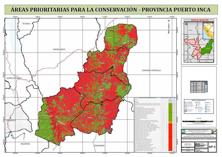 Mapa de Áreas Prioritarias en Puerto Inca | PDF