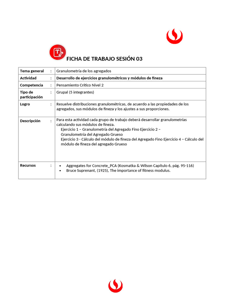 CI165 - Ficha de Trabajo - SEM3 | PDF