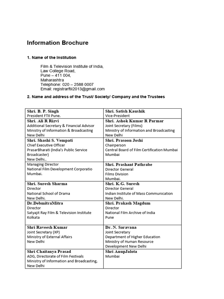 Information Brochure | PDF | Libraries