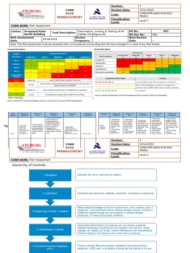 Risk Assessment for Paint Booth Project | PDF | Risk | Risk Management