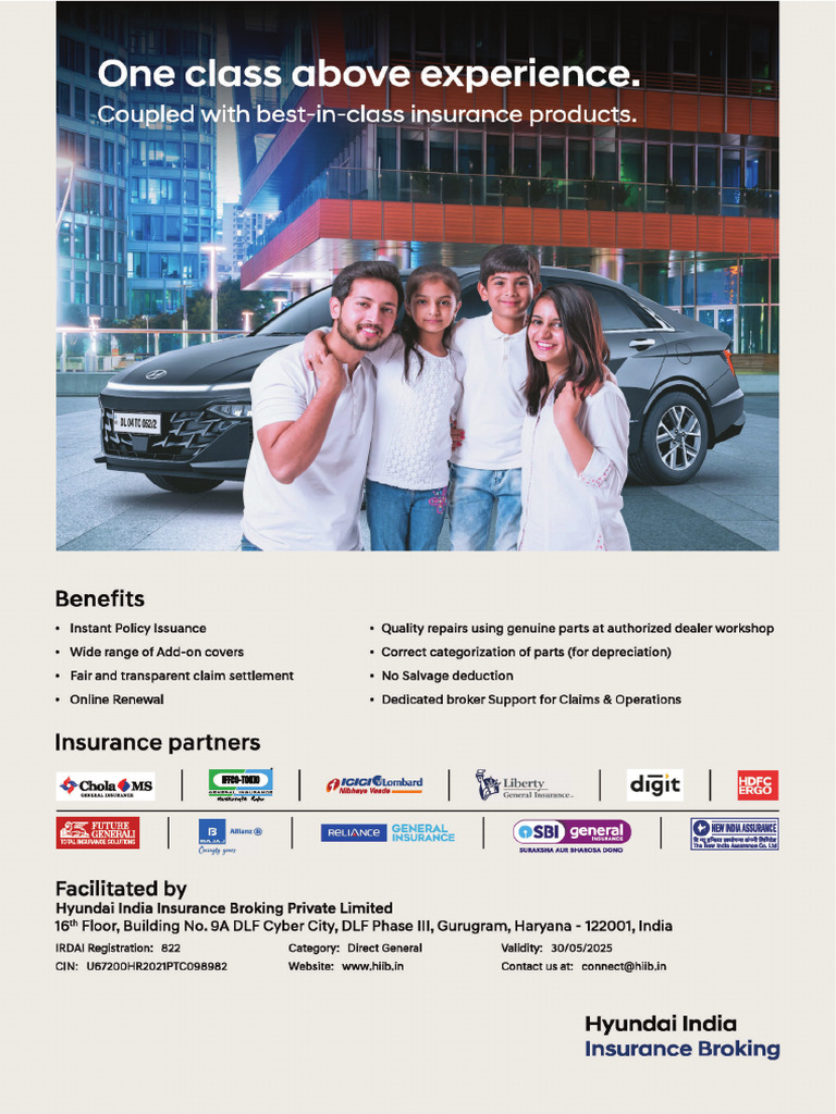 HYUNDAI Insurance Document | PDF