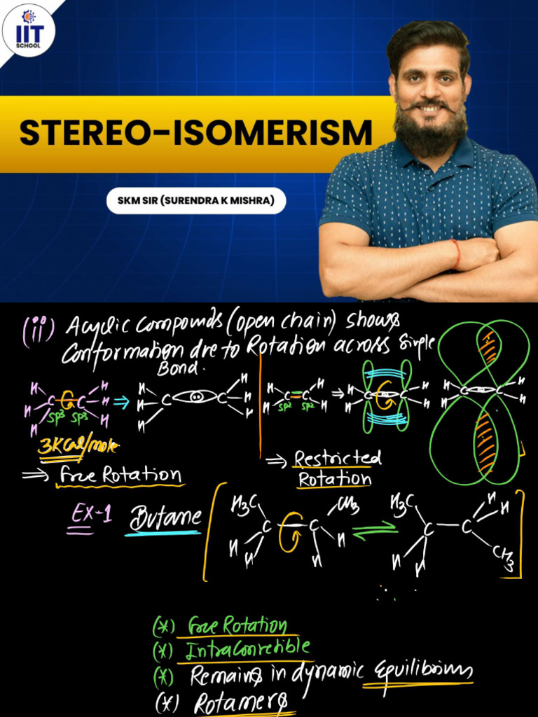 Stereoisomerism - L-02 (Class Notes) - Representation Formula & P.E ...