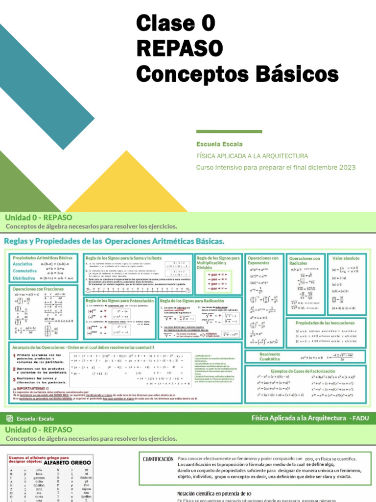 CLASE 1 - REPASO E HIDROSTÁTICA (1) | PDF