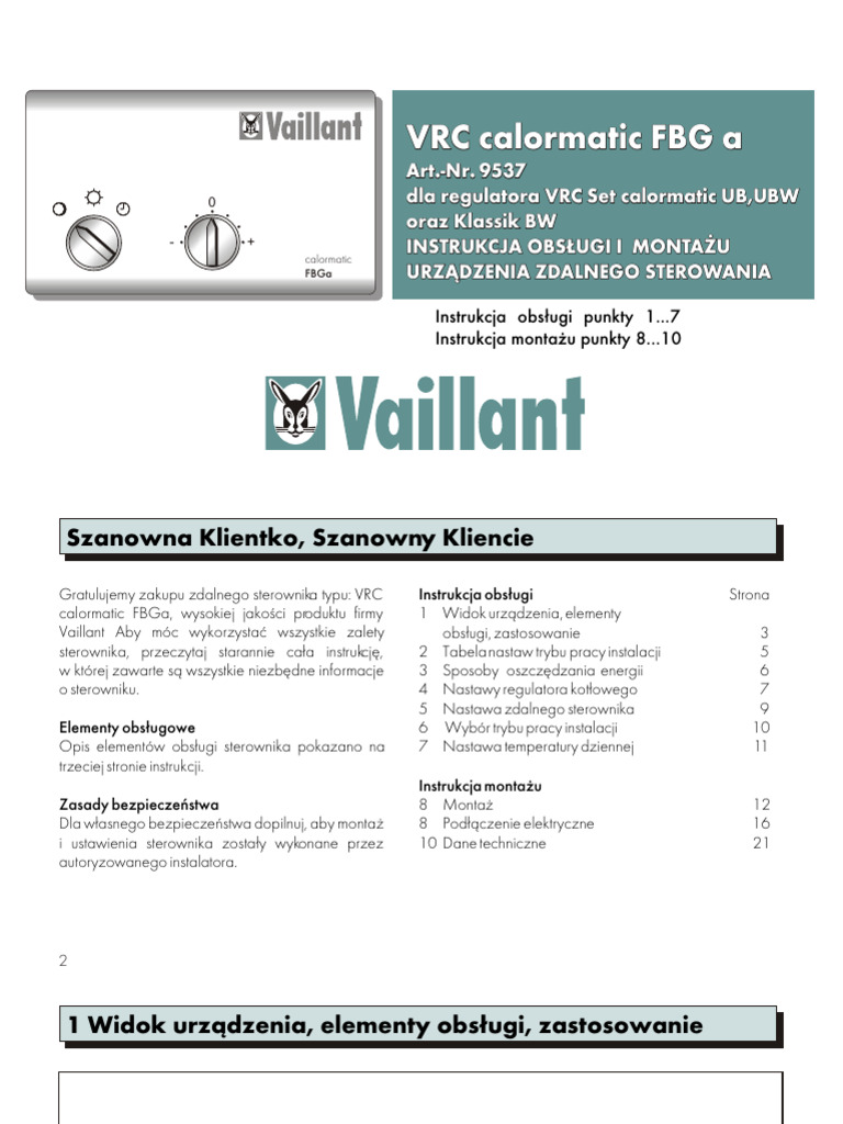 VRC Fbga Instrukcja Obs Ugi 115410 | PDF