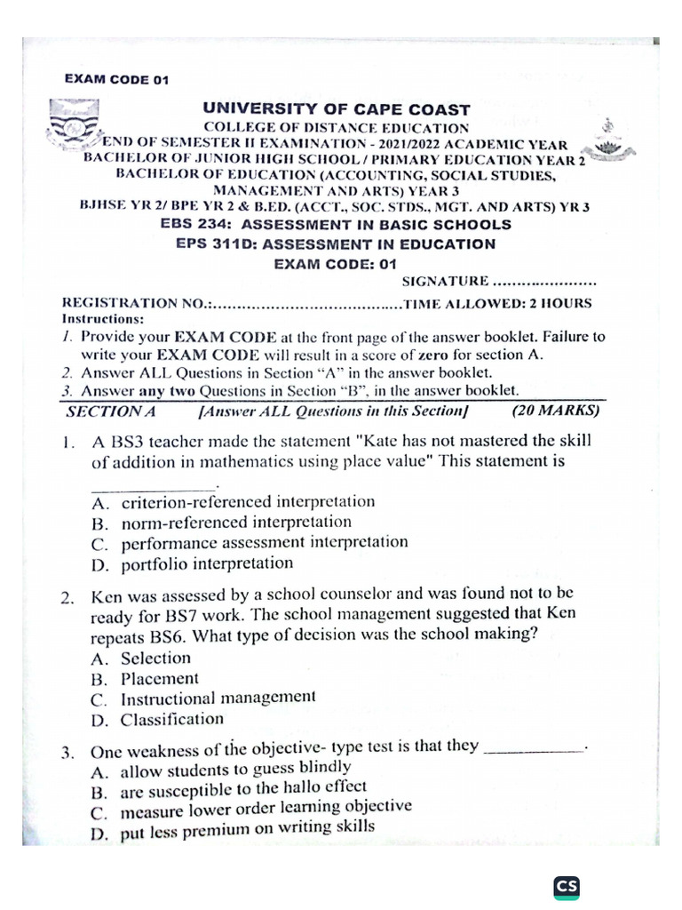 ASSESSMENT IN BASIC EDUCATION. PASCO | PDF