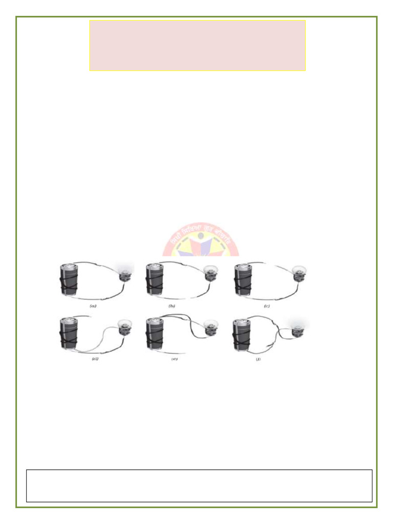 Science Practice Sheet 2 (1) - Pages-2 | PDF | Incandescent Light Bulb | Electric Current