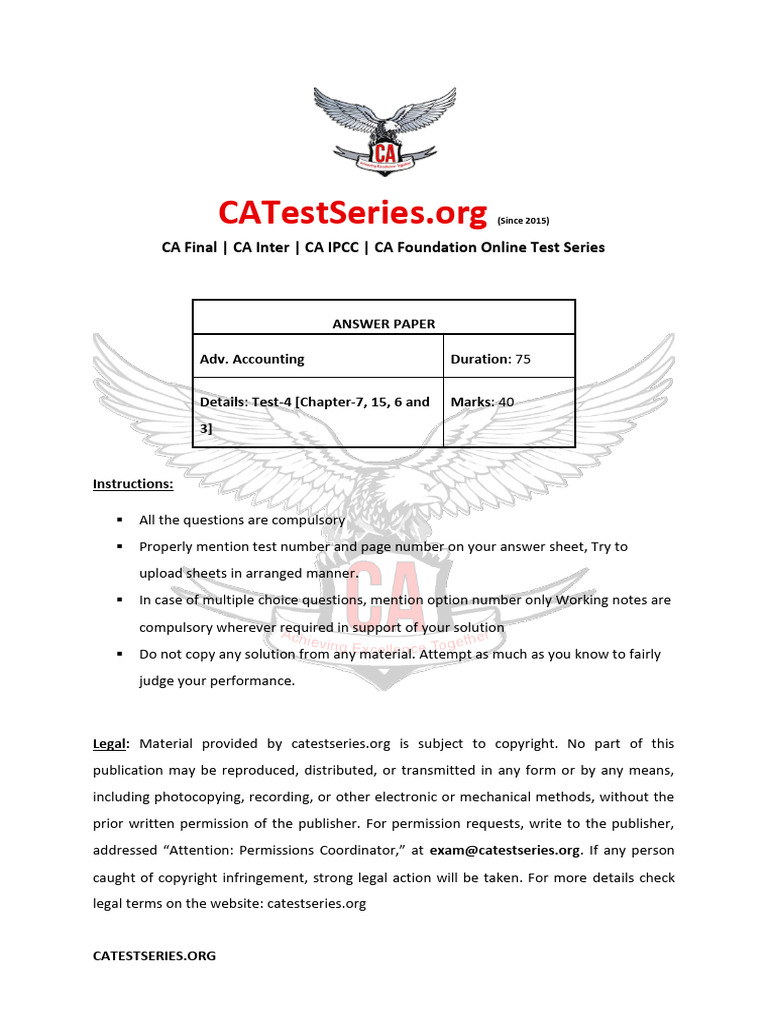 Advanced Accounting Solution 4 | PDF | Deferred Tax | Historical Cost