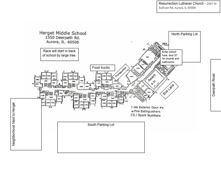 Updated School Map, Start in Back | PDF