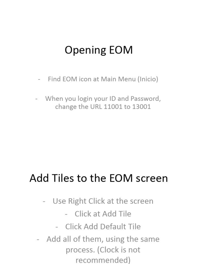 Opening EOM | PDF