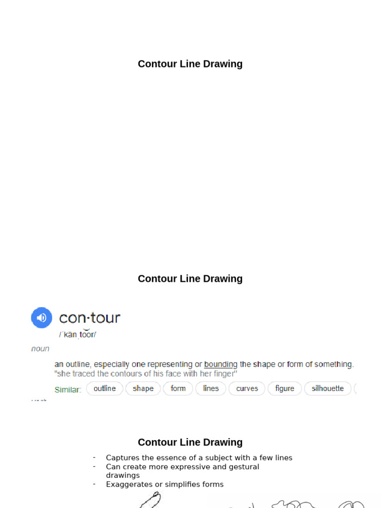 Mastering Contour Line Drawing Techniques | PDF