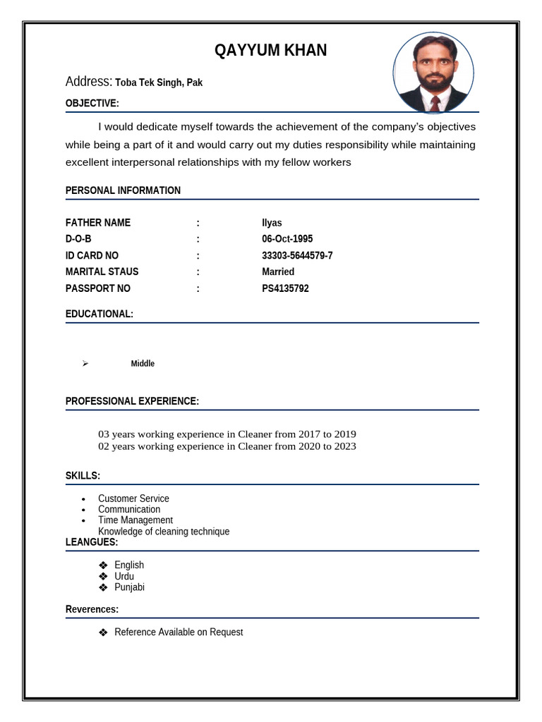 Carpenter CV | PDF