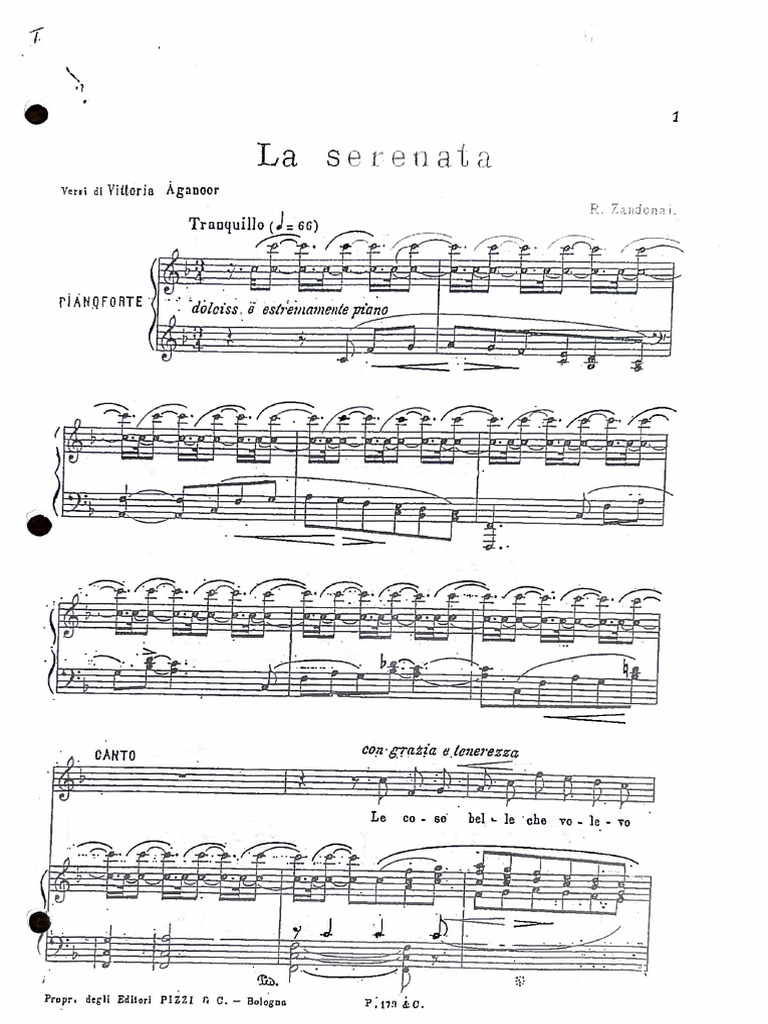 La Serenata Zandonai | PDF