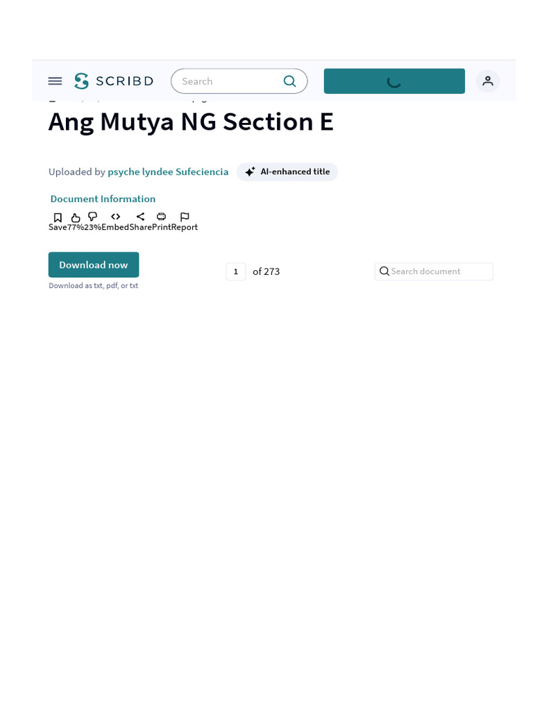 Document559172776ang Mutya NG Section E | PDF