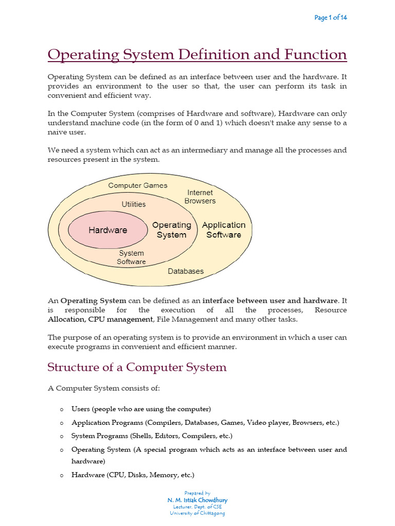 1. OS Basics | PDF | Operating System | Process (Computing)