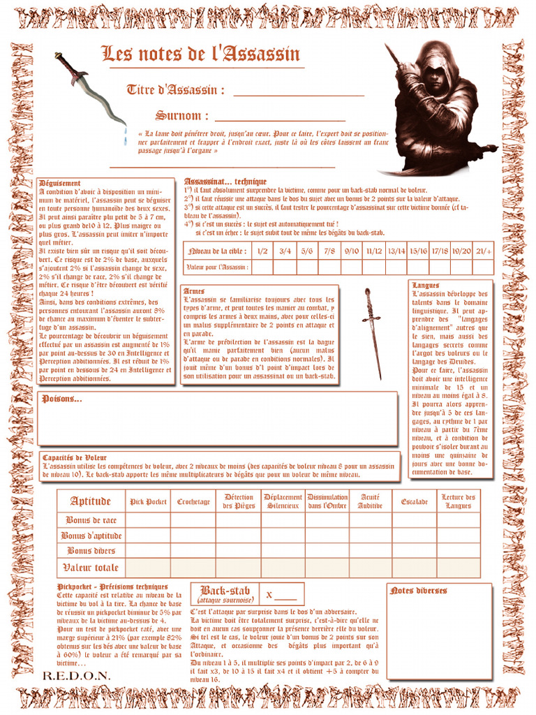 Feuille Assassin | PDF