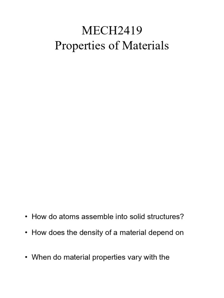PROP MAT MECH 2419-Crystal Structure (After) | PDF | Crystal Structure | Crystal