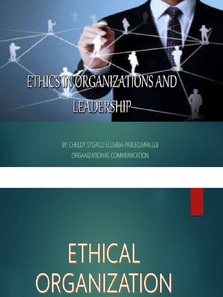 Chap 7 Ethics Organization Leadership - Copy | PDF