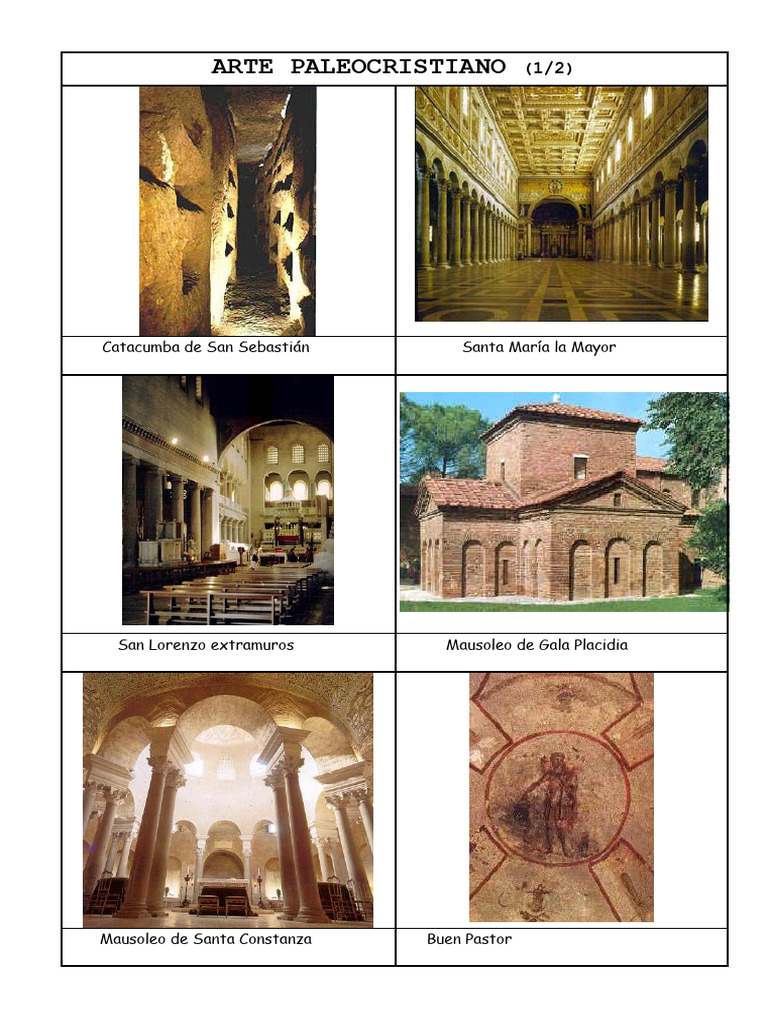 ImÃ¡genes ARTE PALEOCRISTIANO y BIZANTINO | PDF