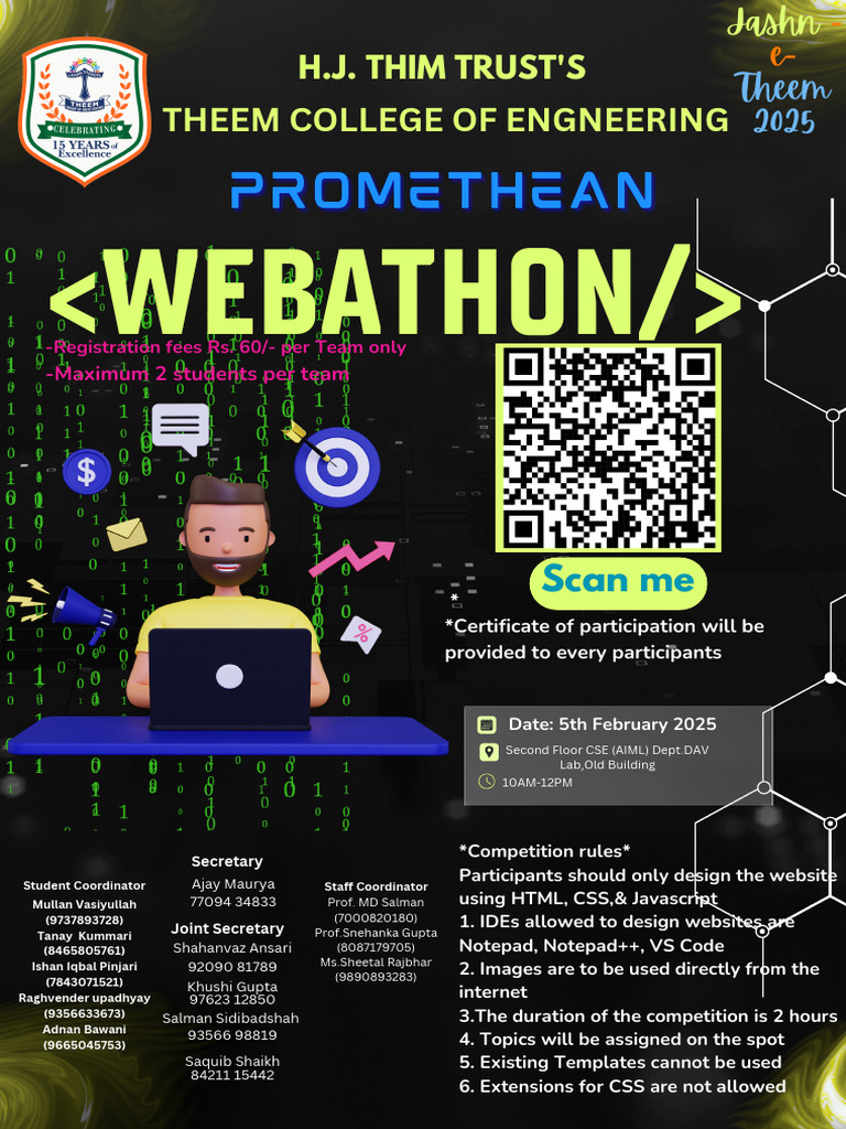 Webathon Poster.pdf (2) | PDF | Written Communication | World Wide Web