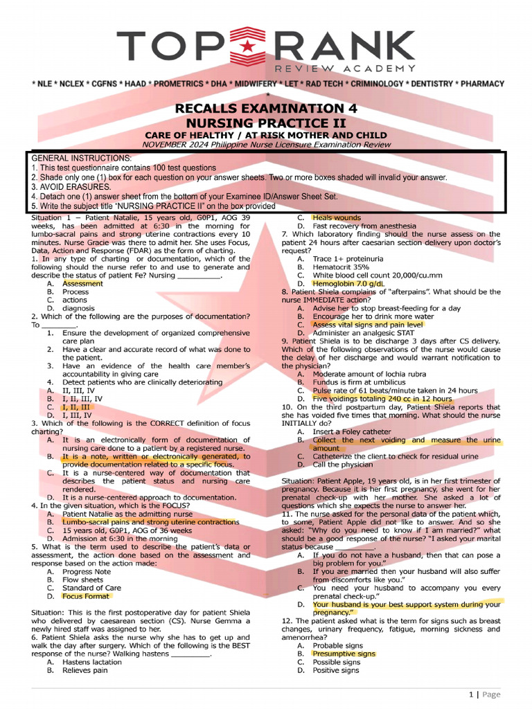 Recalls 4 NP2 | PDF