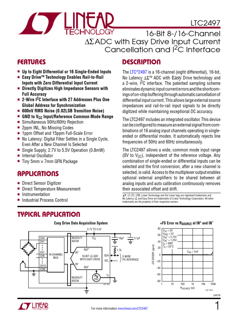 2497 FB | PDF | Analog To Digital Converter | Computer Engineering