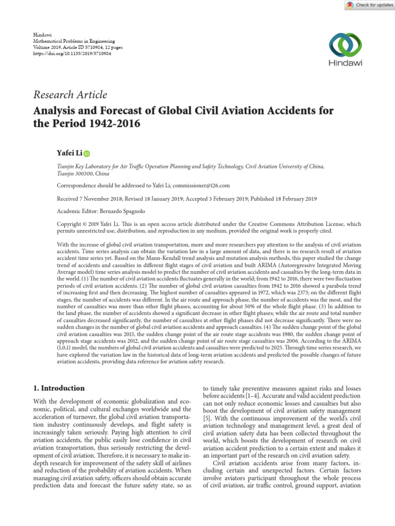 Mathematical Problems in Engineering - 2019 - Li - Analysis and ...