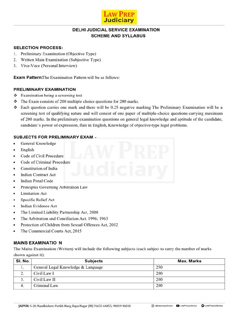 Delhi Judiciary Syllabus PDF 2024 Free Download 2 | PDF