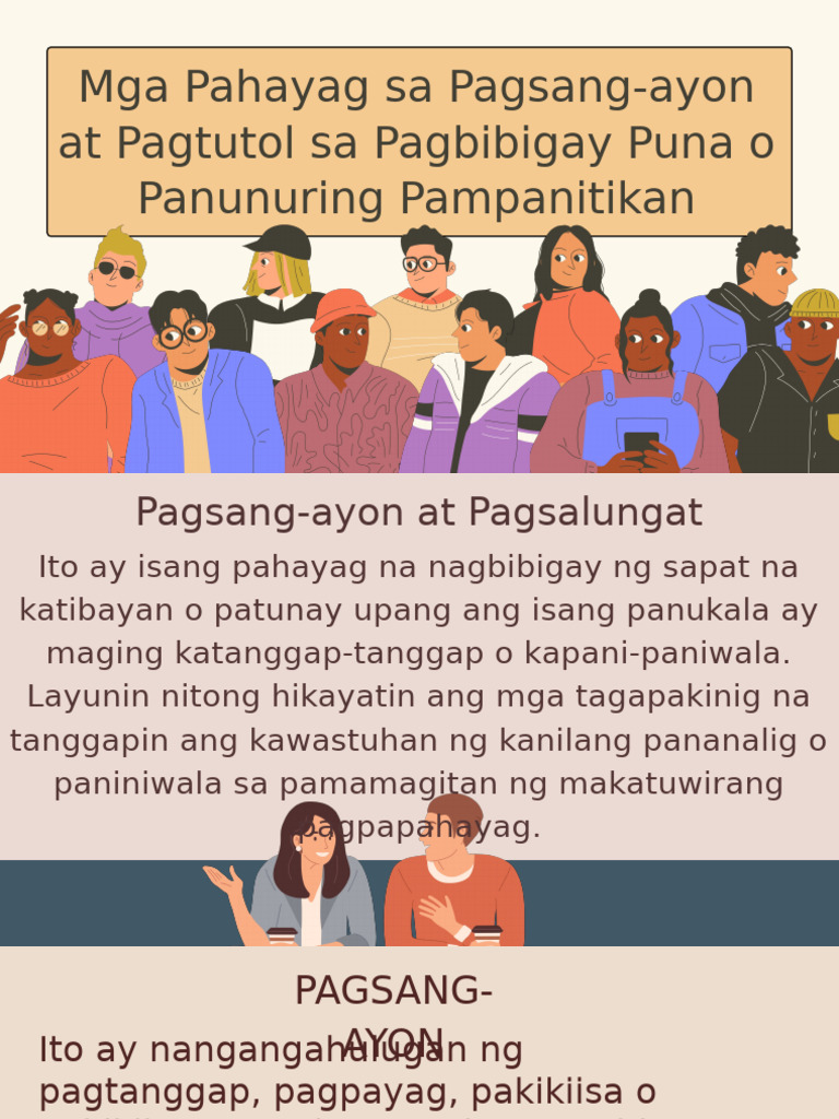 Pagsang-Ayon at Pagsalungat | PDF