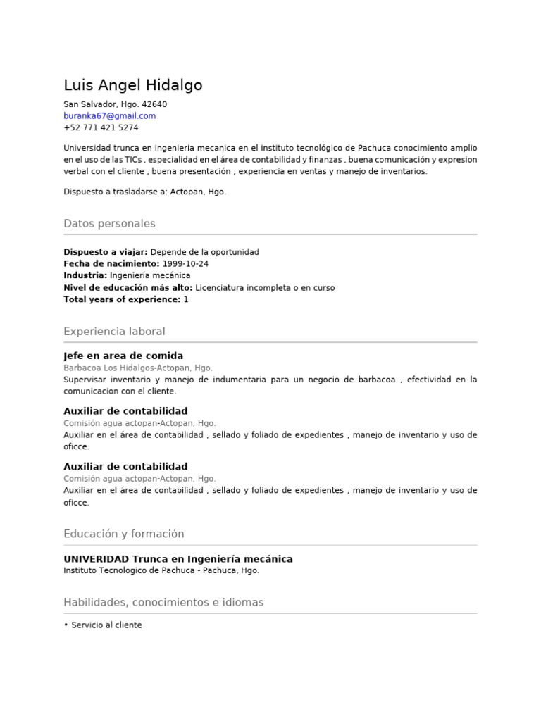 Luis Angel Hidalgo | PDF