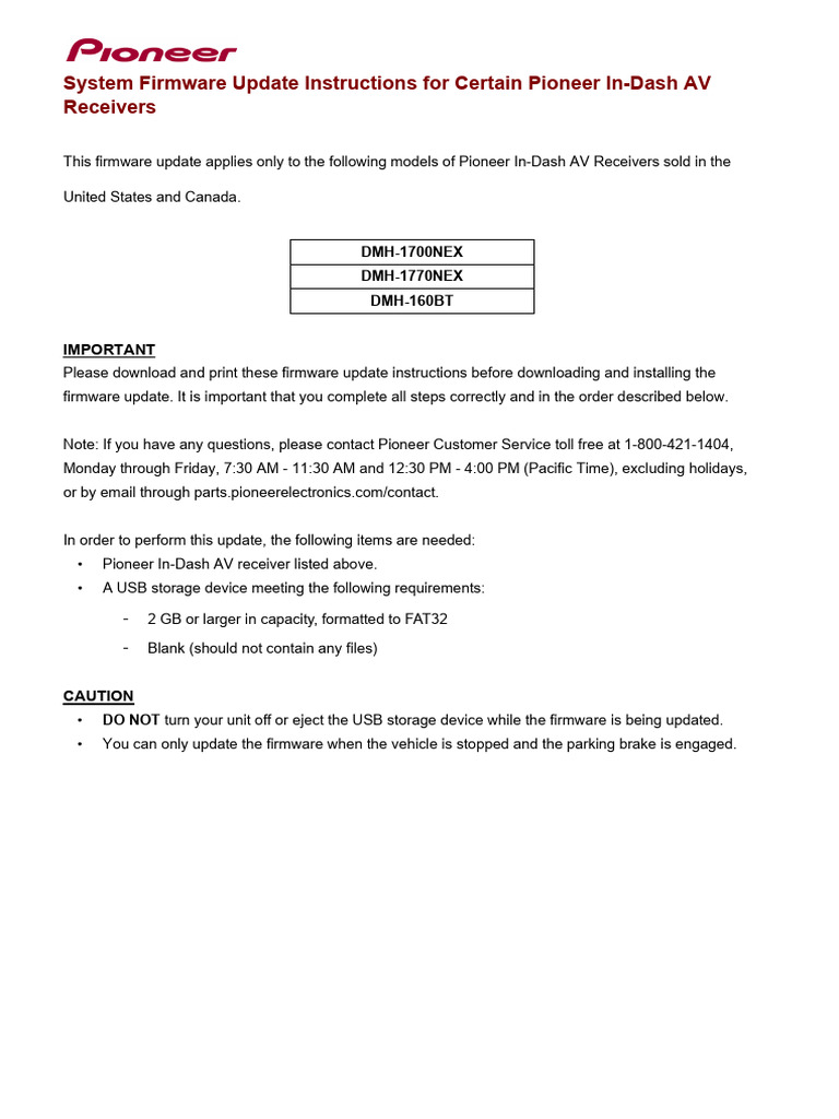 AV Receiver - Update - Instruction - KB010 (20221007) - A | PDF ...