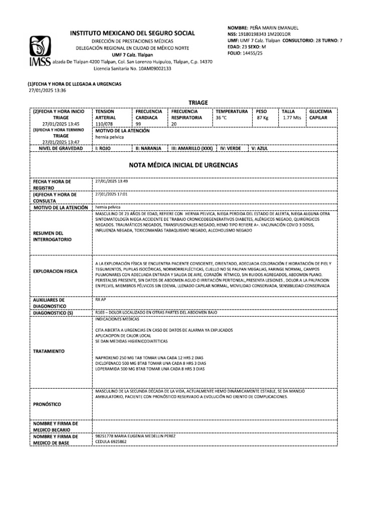 NOTA URGENCIAS IMSS PEÑA MARIN EMANUEL-1sd_250127_191508 | PDF