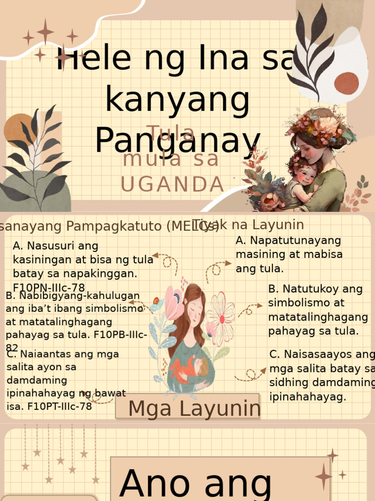 Hele NG Ina Sa Kanyang Panganay | PDF