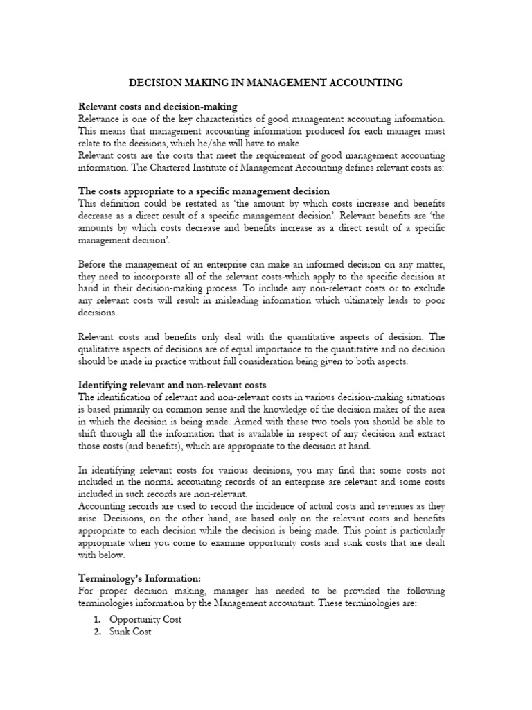 Lecture 41 | PDF | Opportunity Cost | Cost