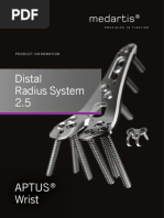 Medartis APTUS Distal Radius Guide | PDF | Drill | Limbs (Anatomy)